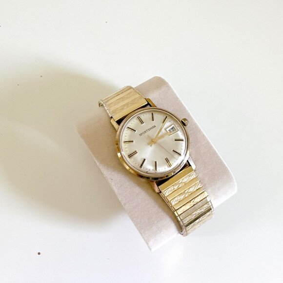 Accessories | Rk Sportsman Wrist Watch Gold Tone Base Metal Bezel ...
